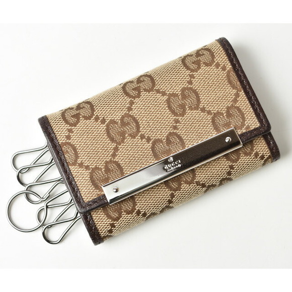 Gucci | Bags | Gucci Key Case Gg Brown | Poshmark